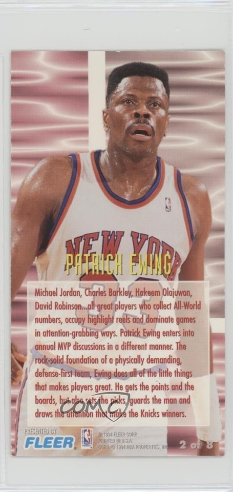 1994-95 Fleer NBA Jam Session Gamebreakers Patrick Ewing #2 HOF | eBay