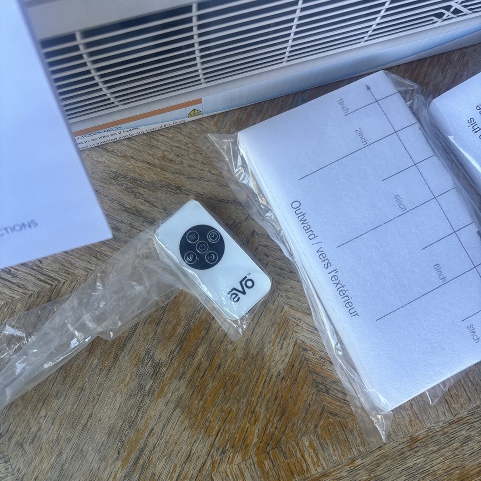 NEW EVO Low Profile Oscillating Window Fan Air Circulator 4-Speed ...