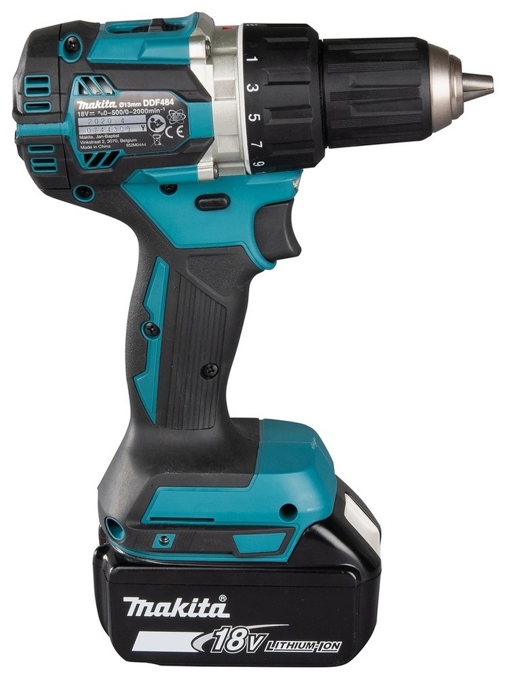 Makita DDF484RTE Akku-Bohrschrauber 18 V / 5,0 Ah, 2 Akkus + Ladegerät ...