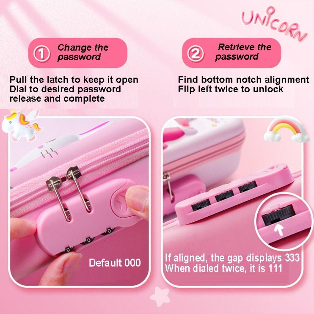Cute Pen Box Cartoon Stationery Organizer Colorful Pen Bag Kids | eBay ...