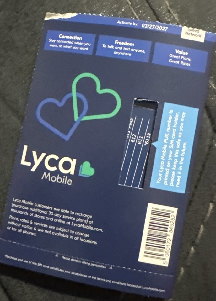 Lyca Mobile USA Prepaid 5G/4G SIM Card | 30 Day Preloaded SIM Card | eBay