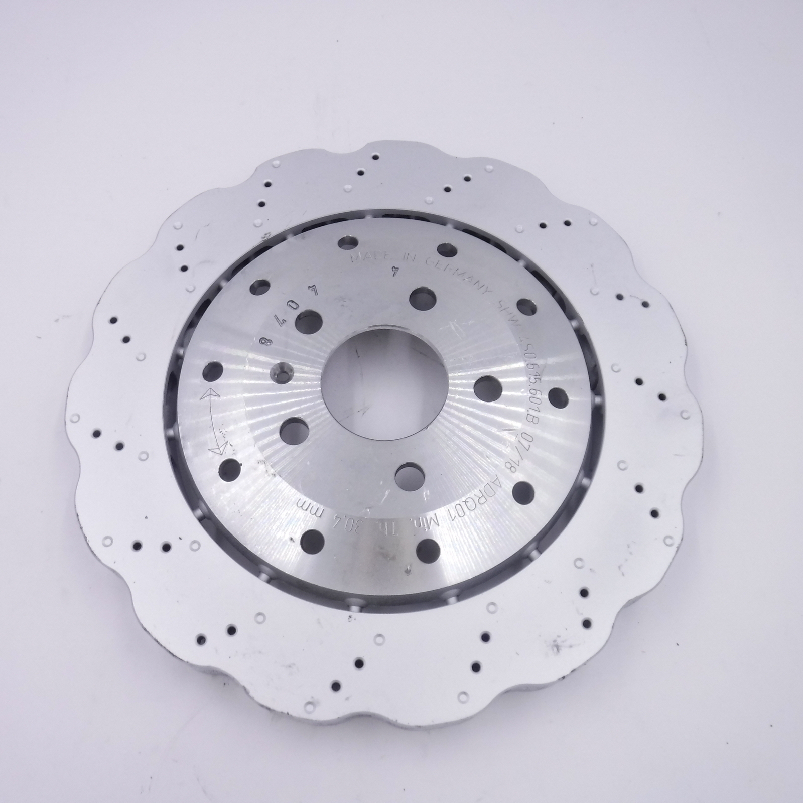 OEM Audi Rear Disc Brake Rotor 4S0-615-601-B For Audi R8 Spyder 2017 ...