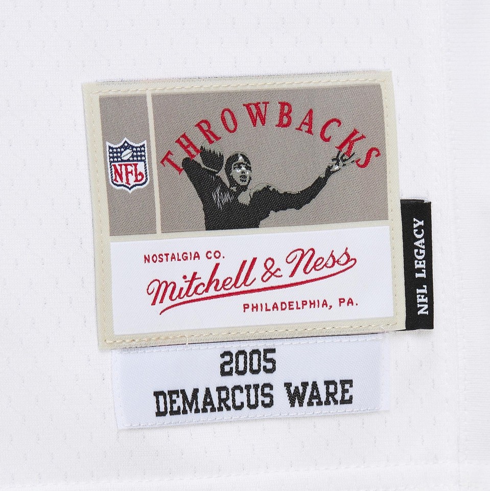 Mens Mitchell & Ness NFL WHITE JERSEY COWBOYS 2005 DEMARCUS WARE | eBay