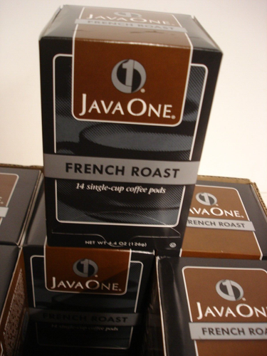 6 BOXES OF 14 PODS Java One Single Cup French Roast Ground Coffee ...