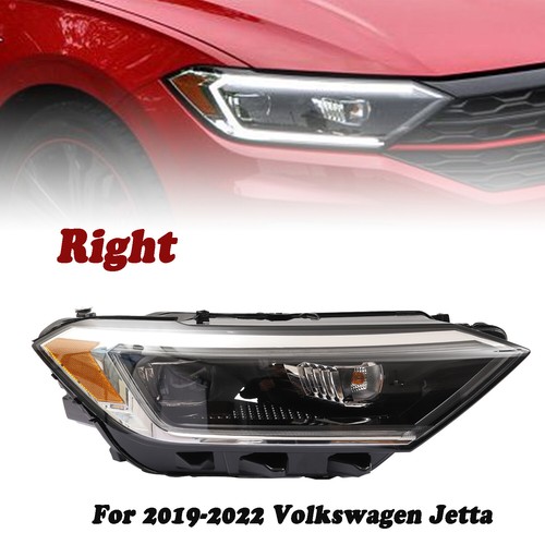 Front Right Headlight Passenger Side LED Headlamp For 19-22 VW Jetta ...