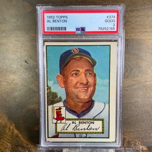 1952 Topps Al Benton #374 *Red Sox* PSA 2 GOOD | eBay