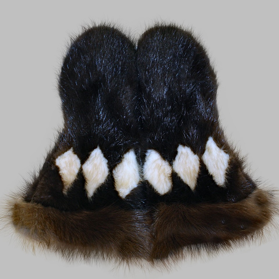 Glacier Wear Alaska Musher Mittens Beaver & Wolverine mts1005 | eBay