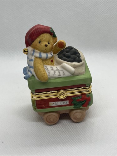 Cherished Teddies #464031 Train Coal Car Covered Box | eBay
