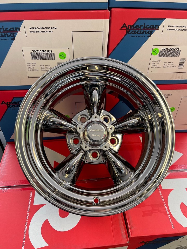American Racing Vintage Torq VN915 15" 5X4.75 PVD Torque Thrust II ...