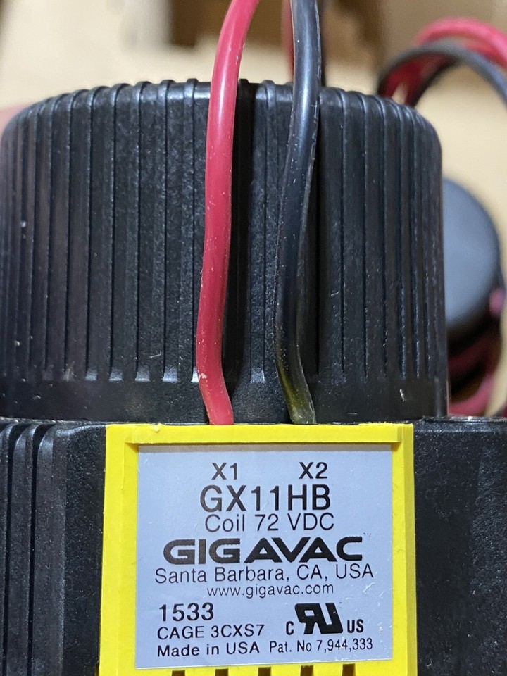 GIGAVAC GX11HB DC CONTACTOR, 150A, 72Vdc coil, 800Vdc New | eBay