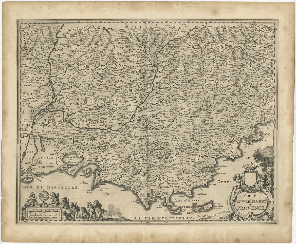 Coastline Map Southern France