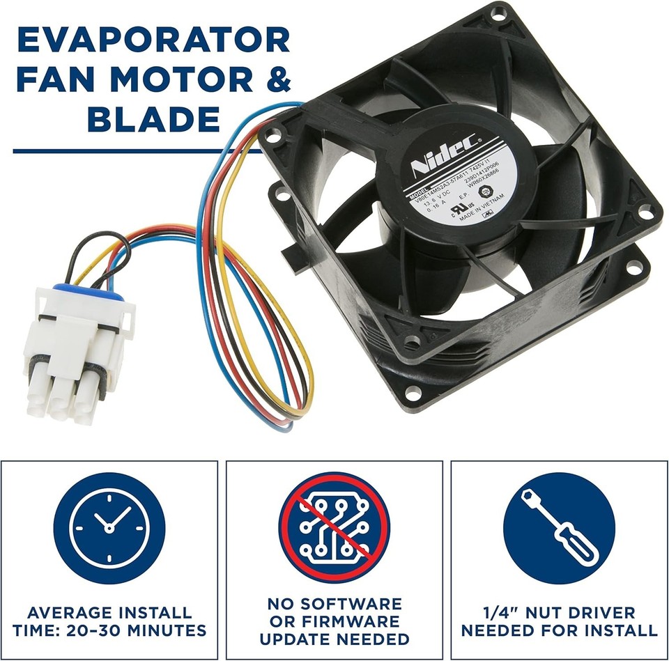 GE Refrigerator Evaporator Fan Motor WR60X26866 WR60X26033 | eBay