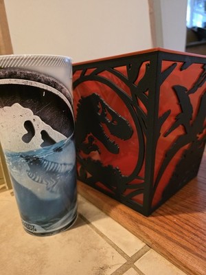 Jurassic World Rebirth Popcorn Bucket! Brand NEW! Drink Cup Included | eBay