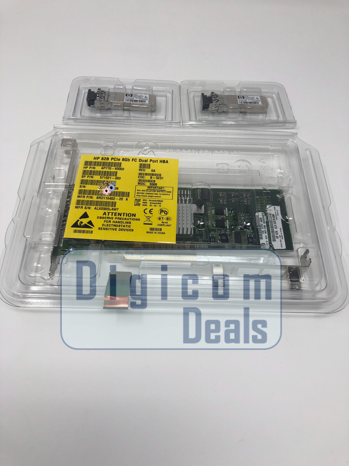 Hewlett Packard AP770B HP 82b PCIe 8gb FC Dual Port HBA for sale online ...