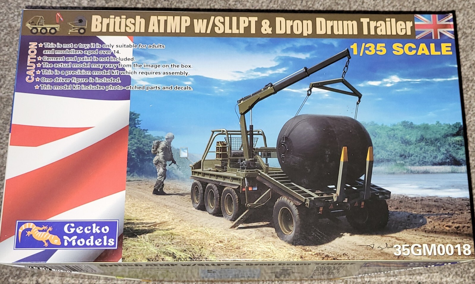 Gecko Models 1 35 - British Army ATMP With Split & Drop Drum Trailer ...