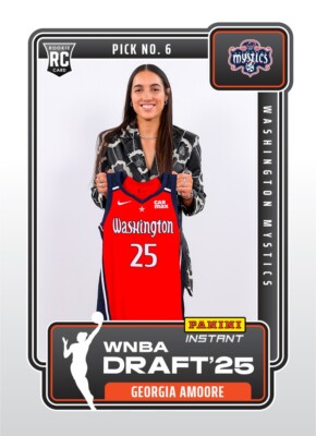 Georgia Amoore - 2025 Panini Instant WNBA Draft Night #5 MYSTICS ...