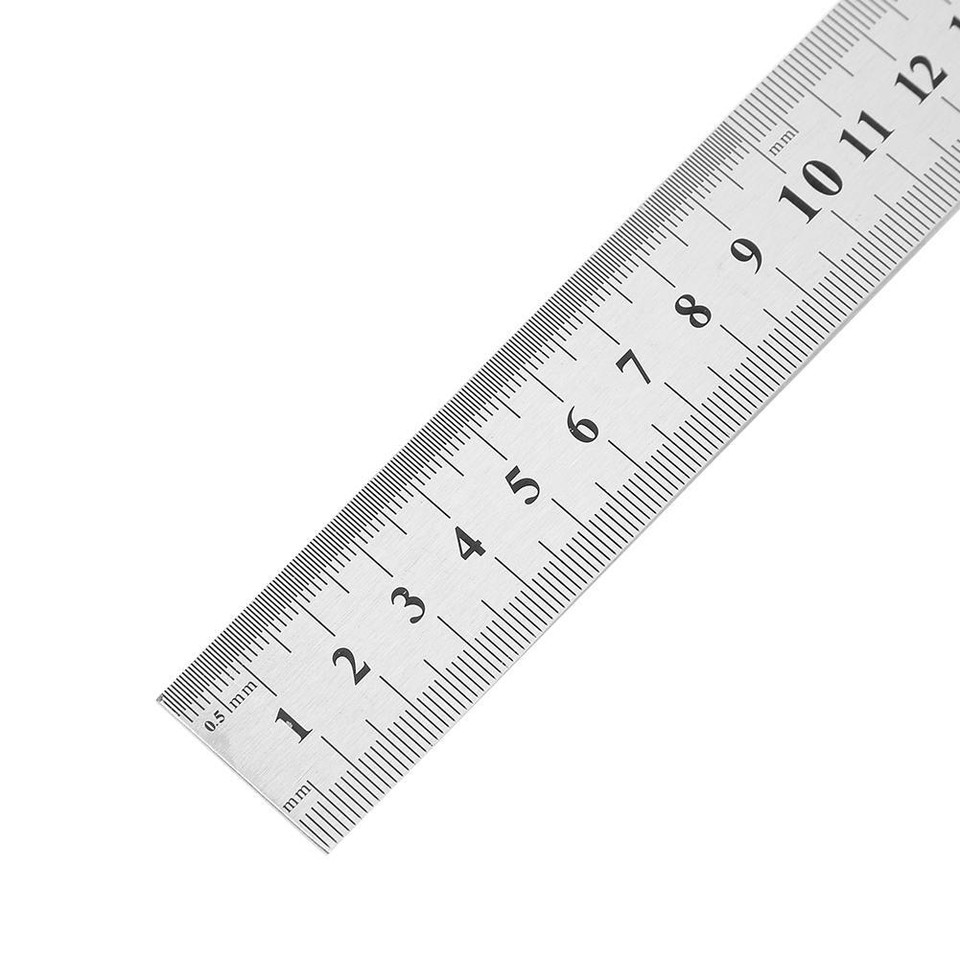 Stainless Steel Metal Ruler Metric Rule Precision Double Sided ...