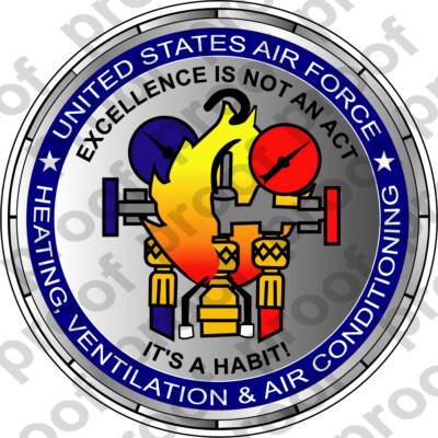 STICKER USAF HVAC AC REPAIR B | eBay