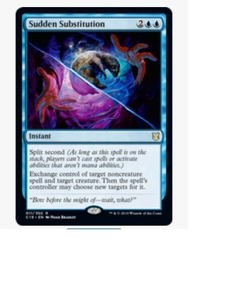 Sudden Substitution + 10 Random Rares MTG Magic the Gathering gift set ...