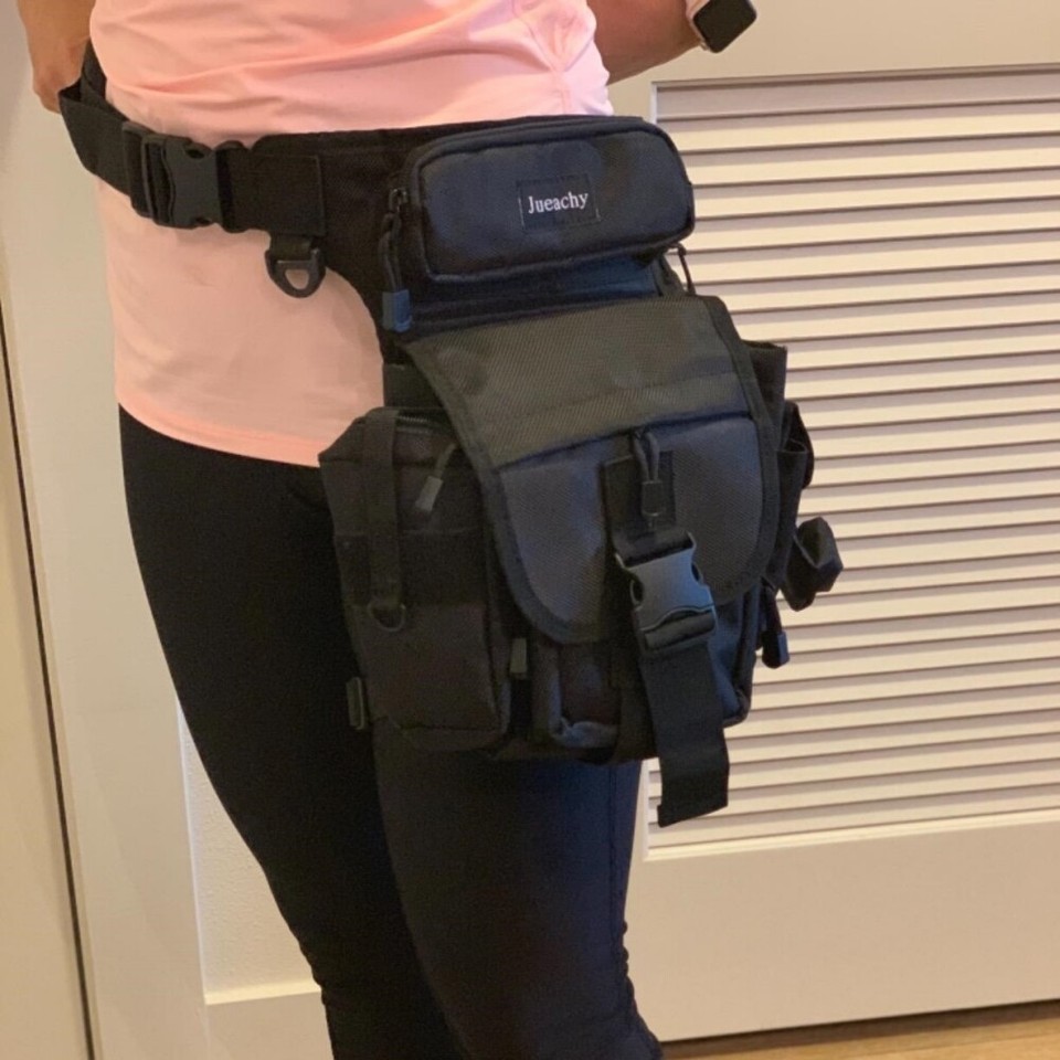 Military Tactical Drop Leg Bag Pack Pouch Waist Belt Motorcycle ...