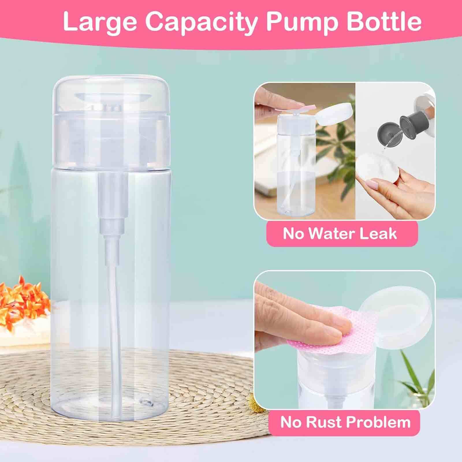 Lint Free Nail Wipes, Acetone Nail Polish Remover 200PCS with Pump ...