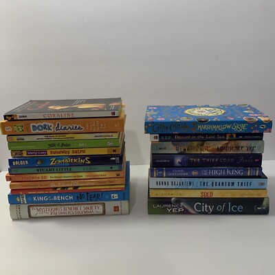 20 Chapter Books Lot Children Young Adult Mixed HC & PB Adventure Books ...