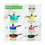 Vremi VR0041 Nonstick Cookware Set Colored Kitchen Pots and Pans, 15 ...