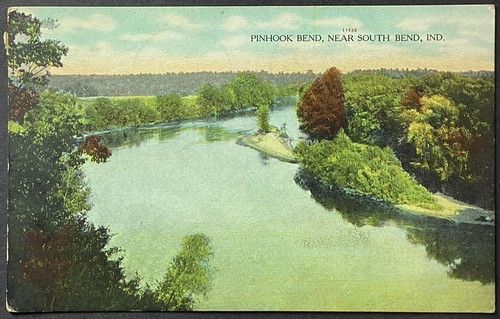 South Bend Indiana Pinhook Bend Vintage Postcard Posted 1908 | eBay