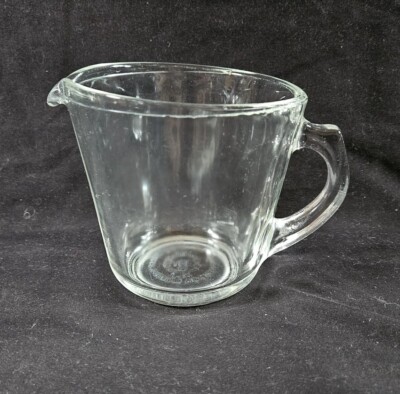 Vtg Pyrex 2 Cup Measuring USA D Handle 516 Imprint W/ Pour Spout Clear ...