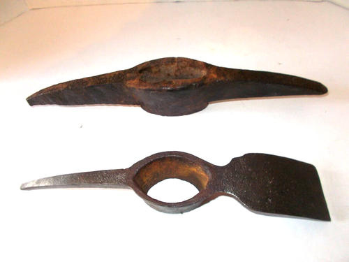 VINTAGE UNBRANDED MINING PICK & UNMARKED DIGGING MATTOCK HOE TOOL | eBay