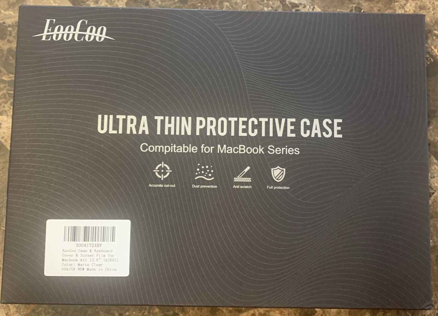 Eoo Coo Protective Case Keyboard Cover Macbook Air 13.6 A2681 M3 M2 ...