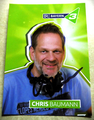 Chris Baumann - Moderator - BR Bayern 3 - Radio - Karte mit Original ...
