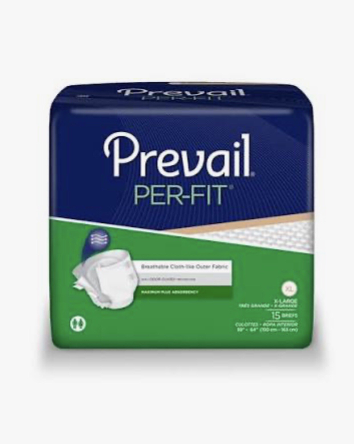 Prevail Per-Fit Adult Incontinence Briefs Diapers, Max Absorbency, XL ...