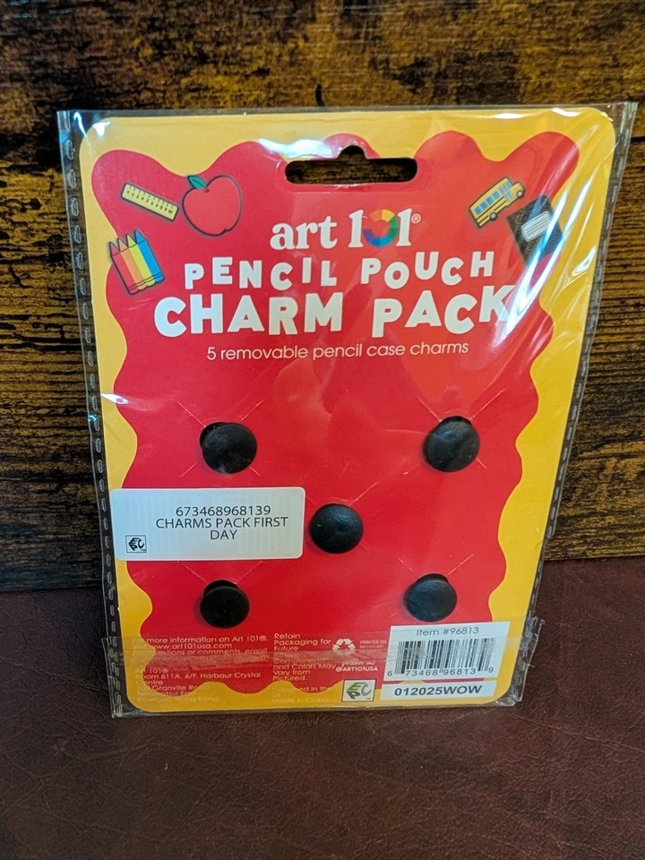 Art 101 First Day Charms-Pencil Case & CROCS, Back to School 5-Pack | eBay