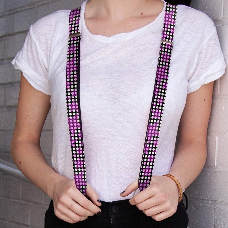 `Suspenders - 1.0`` - Eighties Party Blue/Yellow/Pink` (US IMPORT) ACC ...