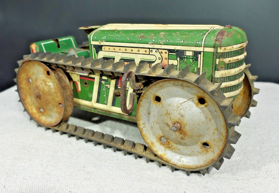 Vintage Marx Tin Wind Up Tractor | eBay