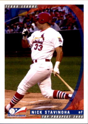 2006 Texas League Top Prospects 20 Nick Stavinoha Houston Texas TX ...