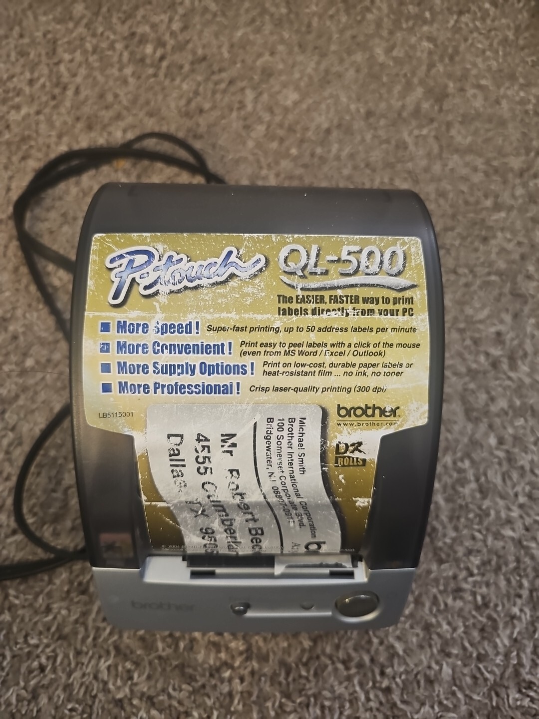 Brother QL-500 Label Thermal Printer 12502610502 | eBay