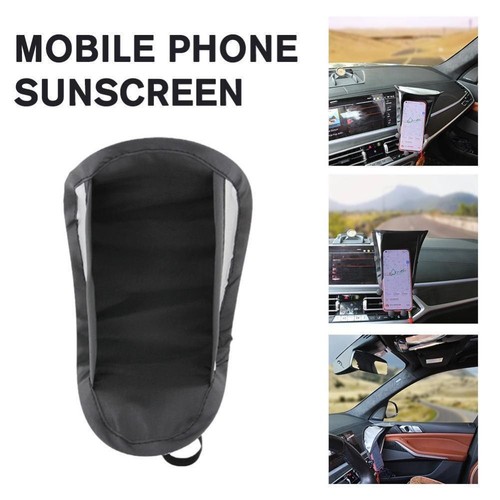 Silver Coated Cloth Phone Sun Protection Cover Black Car Cell Phone ...
