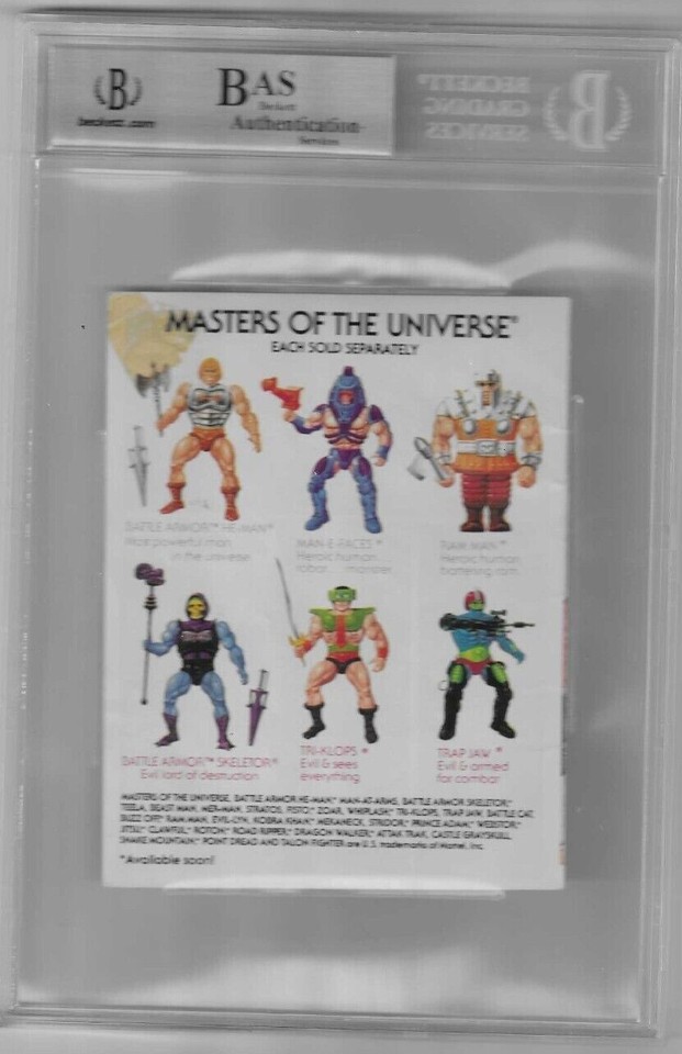 MOTU 1984 MINI COMIC SIGNED TOM COOK AUTOGRAPH Battle Of Roboto HE-MAN ...