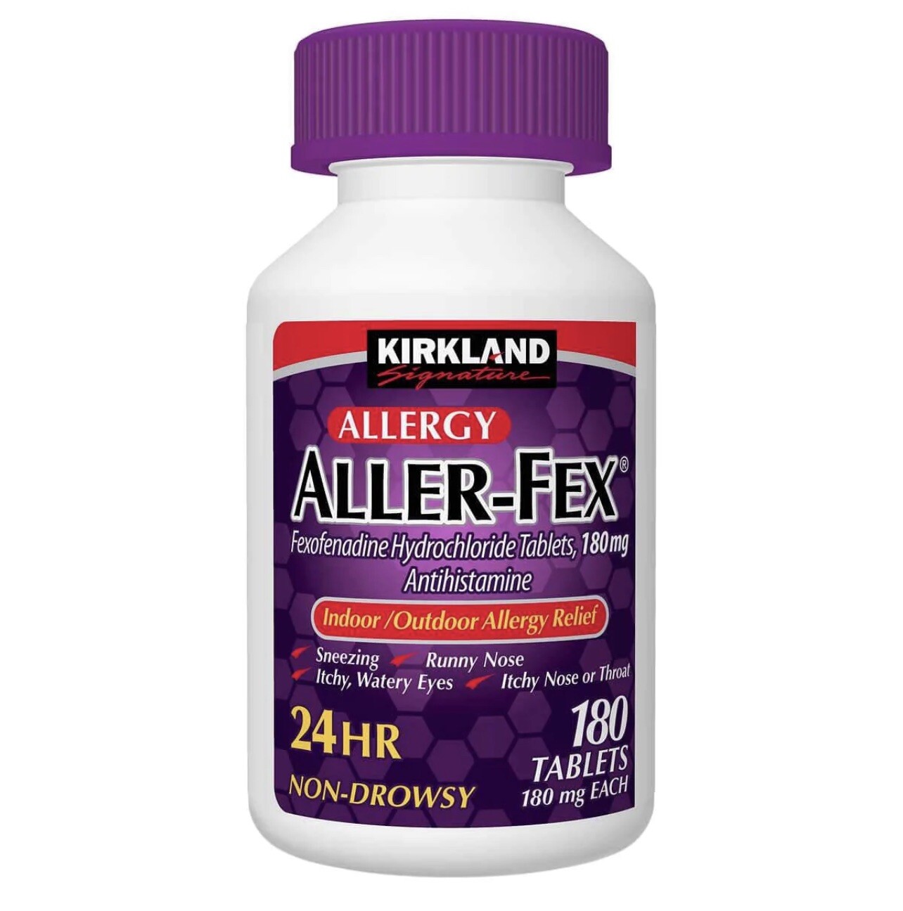 1 Bottle Generic Allegra 180 mg Allergy Treatment Tablets Allerfex Ex 6 ...