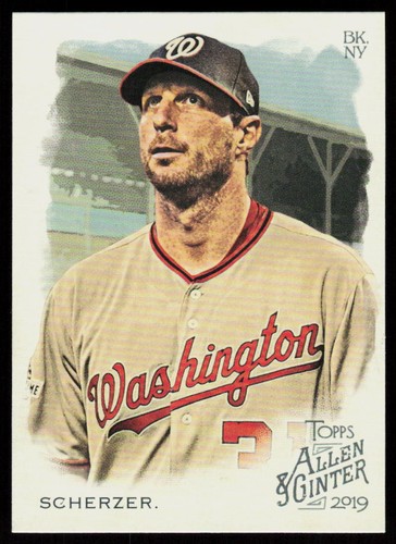 2019 Topps Allen & Ginter Max Scherzer #70 BASEBALL Washington ...