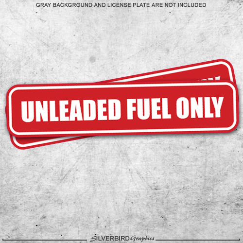 Unleaded Fuel Only sticker decal tank vehicle oil label vinyl gas can ...