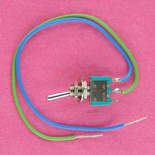 [SPST Mini Toggle Power Switch Wires Attached Easy Hook-Up 12V DC 14VDC ...