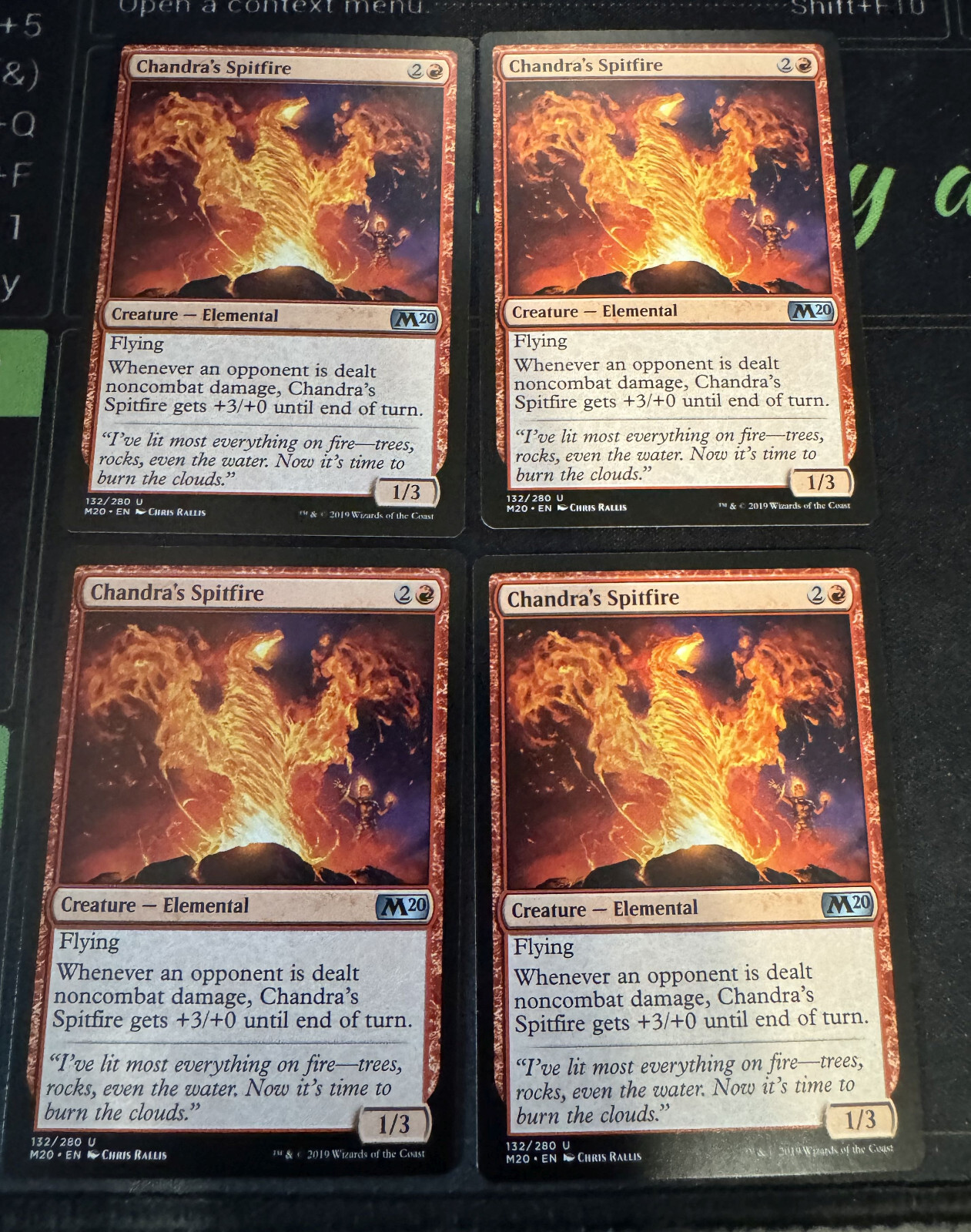 Chandra's Spitfire X4 M20 Core Set Magic the Gathering MTG | eBay
