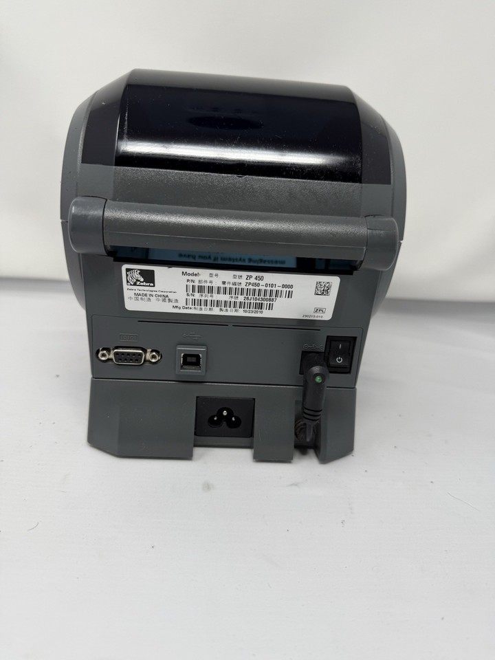 Zebra ZP500 Plus/ZP500Thermal Printer with Cables & Labels VERY GOOD ...