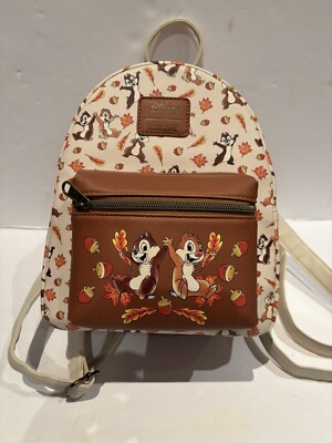 Loungefly Disney Chip 'N Dale Fall Mini Backpack | eBay