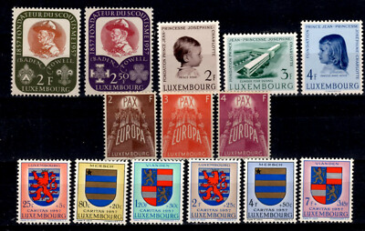 Luxembourg 1957 Année complète (Michel) * / Mi 567-580 [S258] | eBay