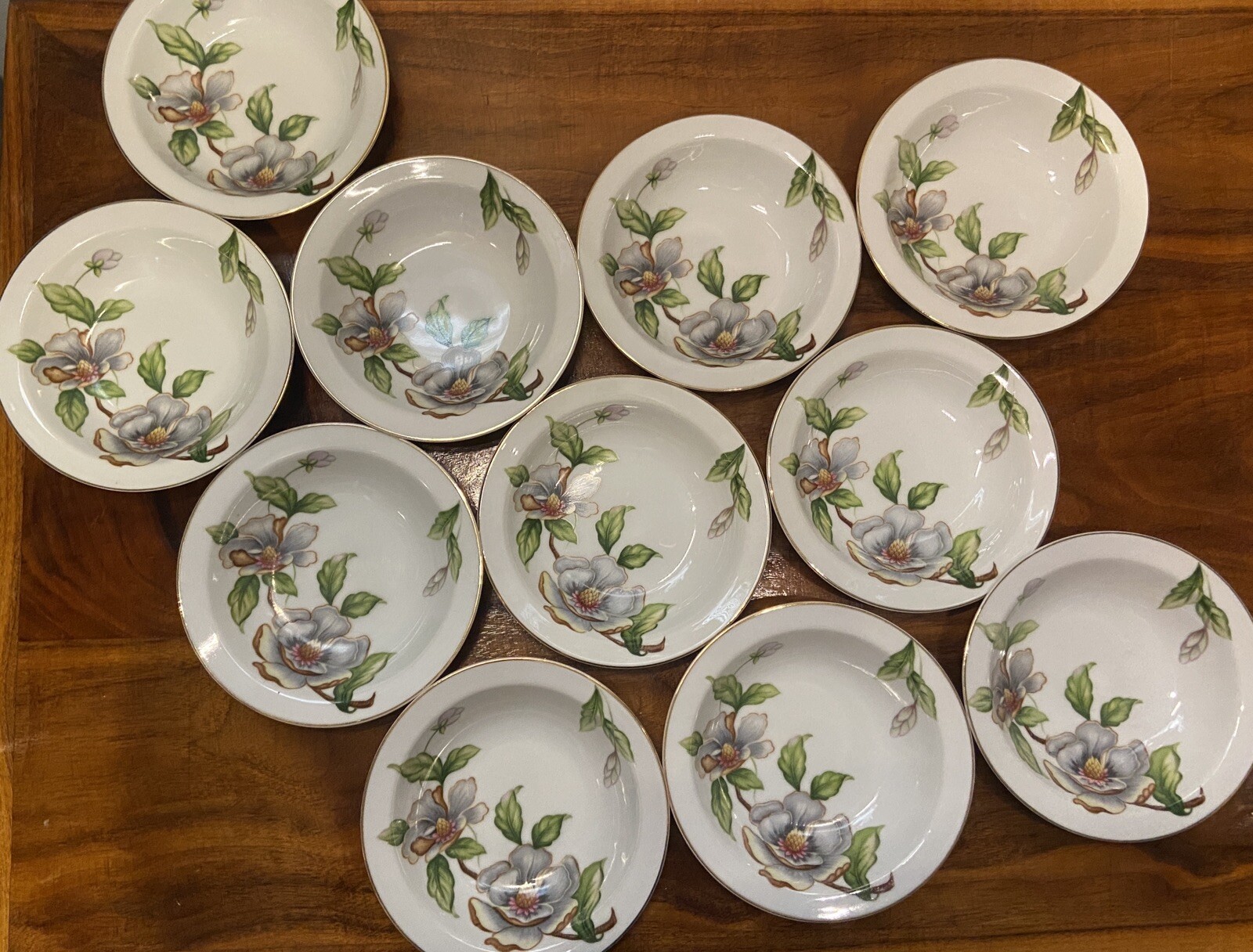 Set of 11 Vintage ROSELYN CHINA Dogwood Floral Fruit/Berry/Dessert ...