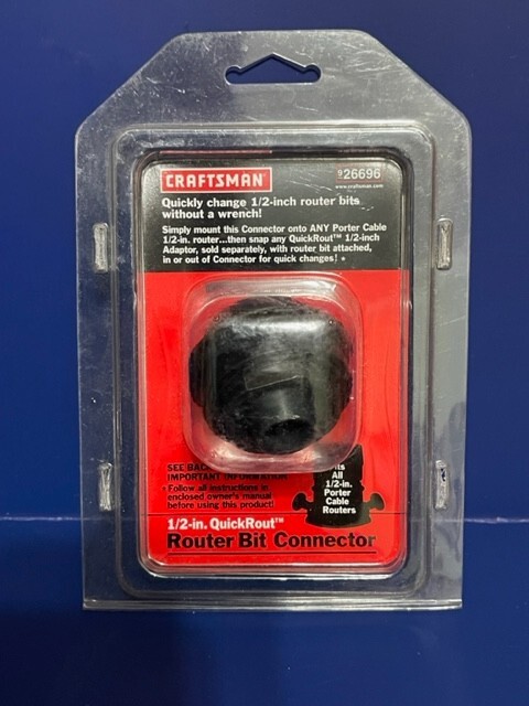 Craftsman Router Bit Connector 926696 Adaptor 1/2” Quick Router Porter ...